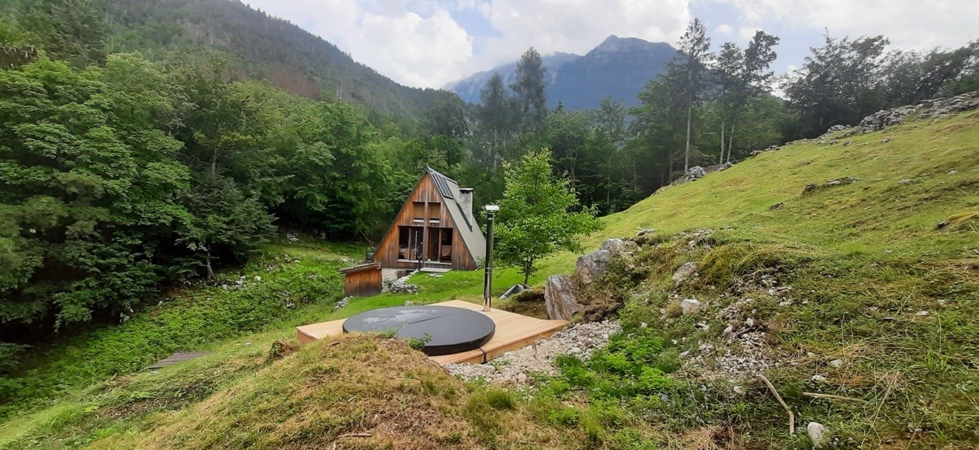 Installing a perfect sunken wood-fired hot tub